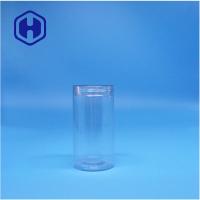 China 250ml Clear Round PET Plastic Sugar Jars Wholesale 57mm Neck Food Grade Airtight for sale