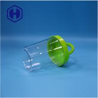 China Airtight PET Plastic Food Candy Jar 820ml with Transparent Handle Lid for Wholesale for sale