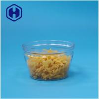 China Small Food Grade Bowl Shape Stackable Easy Open Seafood Fish Transparent PET Plastic Can for sale