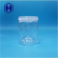 China Hexagonal Unique Plastic Food Grade Jar Featuring Screw Lid Design And Wavy Bottom for sale