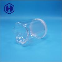 China Hexagonal Unique Plastic Food Grade Jar Featuring Screw Lid Design And Wavy Bottom for sale