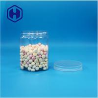 China Hexagonal PET Plastic Candy Jar 540ml 87mm Screw Lid Airtight Food Grade Container for sale
