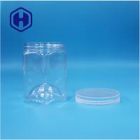 China Hexagonal PET Plastic Candy Jar 540ml 87mm Screw Lid Airtight Food Grade Container for sale