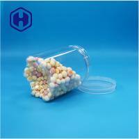 China Hexagonal PET Plastic Candy Jar 540ml 87mm Screw Lid Airtight Food Grade Container for sale