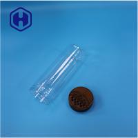 China Transparent PET Round Wide Mouth Spice Jars 500ml 62mm with Sifter and Cap for sale