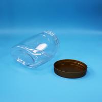 China Transparent Wide Mouth PET Plastic Jar 700ml 87mm Neck for Food Noodles Biscuits Candy Packaging for sale