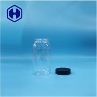 China Triangle Shaped Clear Plastic Dried Food Marshmallow Candy Jar Screw Top Lid for sale