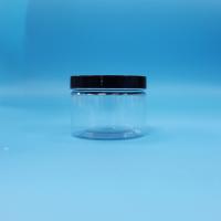 China Clear Round Mouth PET Plastic Jar 230ml 83mm Food Grade for Candy Tea Seed Gift for sale