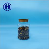 China Round Shaped Clear Food Packaging Plastic Peanut Butter Biscuits Candies Jars for sale