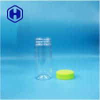 China Round Transparent PET Food Jar 508ml 72mm Diameter for Candy Nuts Sugar Packaging for sale