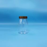 China Clear Round Wide Mouth PET Plastic Jar 470ml 62mm Screw Cap Food Grade Candy Biscuit Baby Food Container for sale