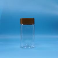 China Food Grade Clear PET Square Plastic Storage Jar 750ml 72mm Neck Leak Proof Airtight for sale