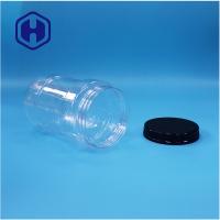 China Round Transparent PET Food Grade Jar 850ml 95mm Diameter Screw Top Lid for sale