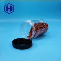 China Round Transparent PET Food Grade Jar 850ml 95mm Diameter Screw Top Lid for sale