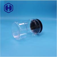 China Round Clear Plastic Wide Mouth Jar 850ml 95mm Food Grade PET for Sugar Candies Nuts for sale