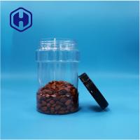 China Round Clear Plastic Wide Mouth Jar 850ml 95mm Food Grade PET for Sugar Candies Nuts for sale