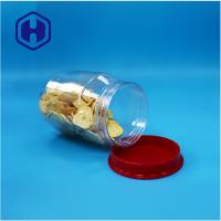 China Clear Hexagon PET Plastic Jar 920ml Airtight Screw Top Lid for Nuts Candies Dried Food for sale