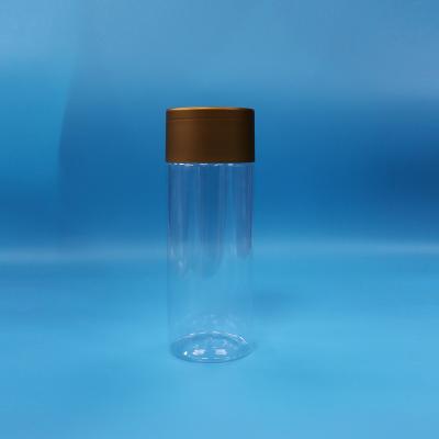 China Clear PET Plastic Round Food Jar 1180ml 85mm Diameter Screw Cap for Cookies Candy Baby Food for sale