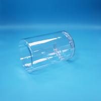 China 35.5oz 1050ml Clear PET Plastic Jar with Screw Lid Food Grade Cylinder Round for Candy Nuts for sale