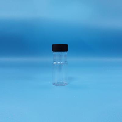 China Food Grade PET Spice Jar 100ml with Sifting Lid Transparent Plastic Shaker Bottle for sale