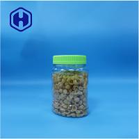 China Clear Oval Plastic Candy Jar 909ml 90mm Screw Lid Food Grade PET for sale