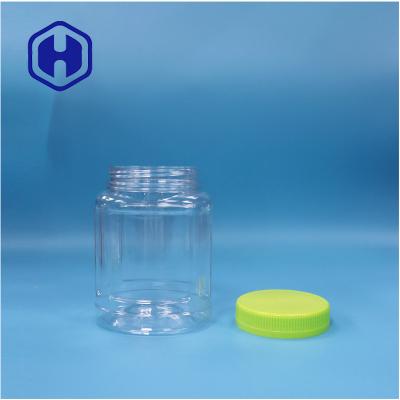 China Transparent Oval PET Jar 909ml 90mm Food Grade Cookie Candy Nut Container for sale