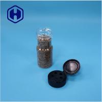 China Clear Plastic Spice Jar 100ml 40mm Flip Top Cap Food Grade PET BPA Free Wholesale for sale