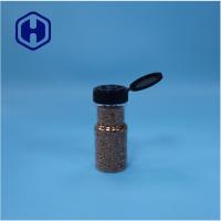 China Clear Plastic Spice Jar 100ml 40mm Flip Top Cap Food Grade PET BPA Free Wholesale for sale