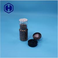 China 100ml Transparent PET Spice Jar with Flip Top Cap 40mm Neck Food Grade for sale
