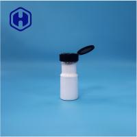 China Transparent Round Plastic Spice Jar 100ml Food Grade PET Flip Top Cap for sale