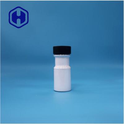 China Transparent Round Plastic Spice Jar 100ml Food Grade PET Flip Top Cap for sale