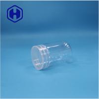 China Round Transparent PET Food Grade Jar 240ml 65mm Diameter for Candies Nuts Cookies Pepper for sale