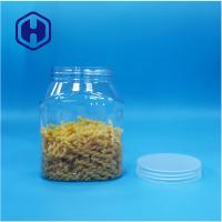 China Unique Shaped PET Dried Food Jar 980ml 87mm Screw Top Lid Customizable for sale