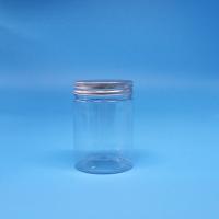 China Transparent PET Food Grade Empty Cylinder Jar 240ml 65mm Diameter Screw Top Lid for sale