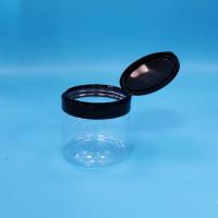 China Food Grade Transparent Small Round Plastic Storage Jar 310ml 83mm Screw Top Lid for sale