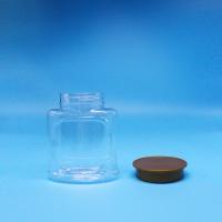China Food Grade PET Clear Plastic Jar 425ml 62mm Screw Lid Airtight Container for Candy Nuts for sale