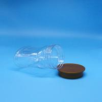 China Food Grade PET Clear Plastic Jar 425ml 62mm Screw Lid Airtight Container for Candy Nuts for sale