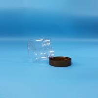 China Food Grade PET Round Plastic Jars 180ml 72mm Diameter Clear Screw Lid Candy Cookie for sale