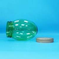 China Food Grade PET Plastic Nuts Pistachio Jar 2590ml 110mm Screw Lid Transparent Unique Shape for sale