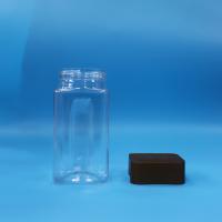 China Food Grade PET Square Plastic Storage Jar 750ml with Screw Cap for Cookies Candy for sale