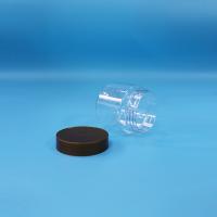 China Transparent Candy Cookie PET Round Plastic Jars Screw Flat Lids Food Grade for sale