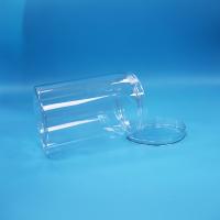 China Clear PET Plastic Jar 1050ml 102mm Diameter Food Grade Cylinder Round Candy Container with Screw Lid for sale