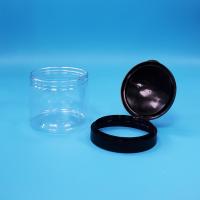 China Food Grade Clear PET Plastic Jar 310ml 87mm Diameter with Black Screw Lid for sale