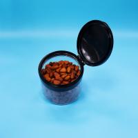 China Food Grade Clear PET Plastic Jar 310ml 87mm Diameter with Black Screw Lid for sale