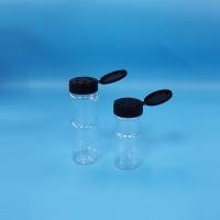 China Food Grade PET Plastic Spice Jar 100ml with Sifting Lid Transparent Clear for sale