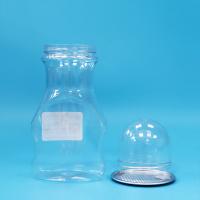 China Clear PET Food Grade Jar 469ml 56mm Screw Lid Hard Candy Packaging for sale