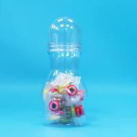 China Clear PET Food Grade Jar 469ml 56mm Screw Lid Hard Candy Packaging for sale