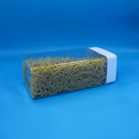China White Plastic Lid Transparent Easy Open Food PET Square Shape Plastic Candy Jar for sale