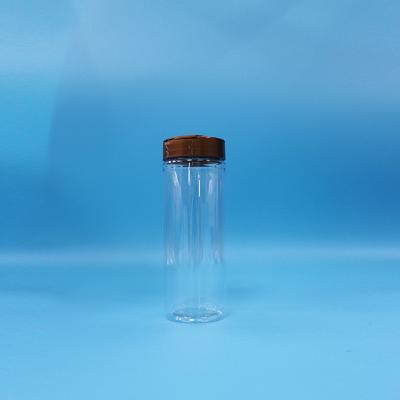 China Plastic PET Round Wide Mouth Spice Jars 500ml 62mm Sifter Caps Transparent for sale