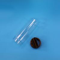 China Plastic PET Round Wide Mouth Spice Jars 500ml 62mm Sifter Caps Transparent for sale